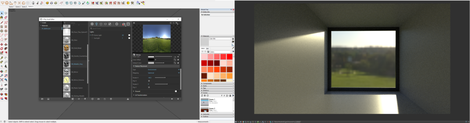 How to Set Up the Dome Light in Vray for Sketchup